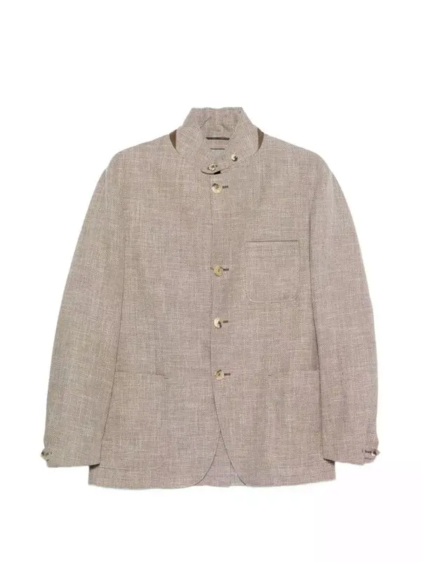 Canali Brown Button Blazer