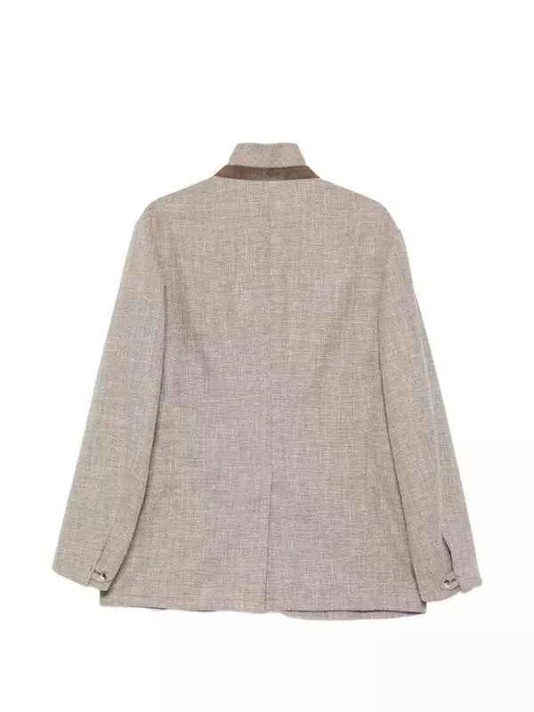 Canali Brown Button Blazer
