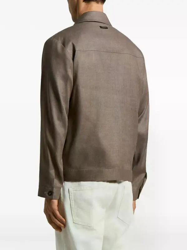 Peserico Flap-pocket Jacket - Brown