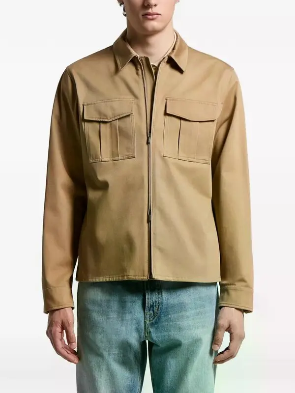Peserico Flap Pocket Jacket - Neutrals