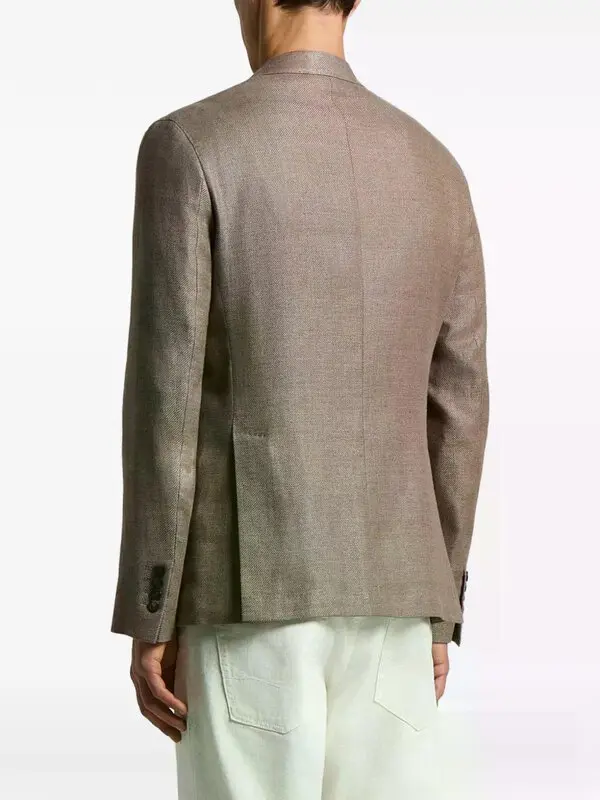 Peserico Button Pocket Blazer - Neutrals