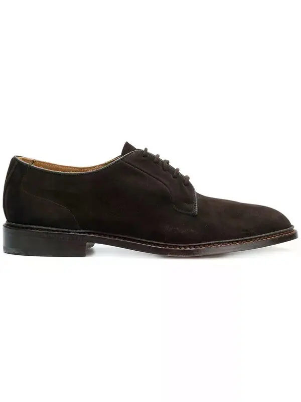 TRICKER'S Suede Derby Shoes - Brown