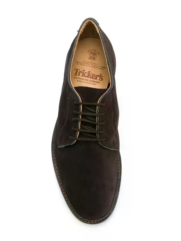 TRICKER'S Suede Derby Shoes - Brown