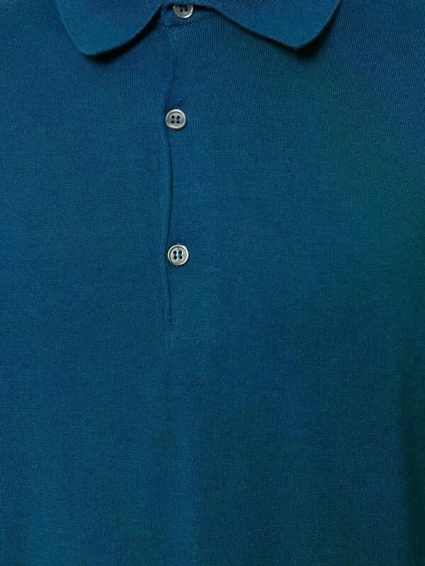 John Smedley Adrian Polo Top - Blue