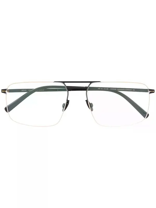 Mykita Hiro Square-frame Glasses - Black