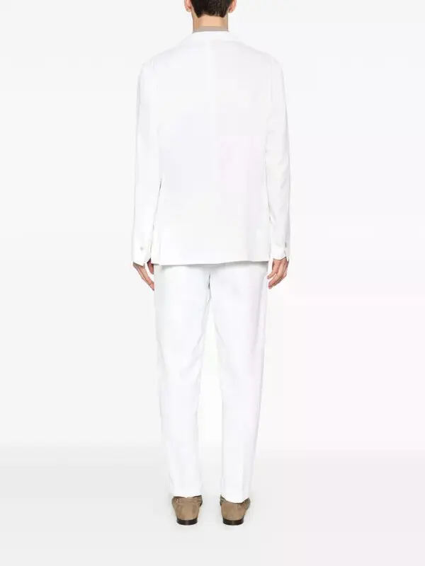 Eleventy Single-breasted Pences Suit - White