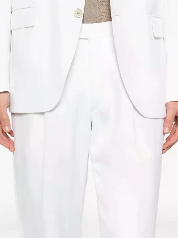 Eleventy Single-breasted Pences Suit - White