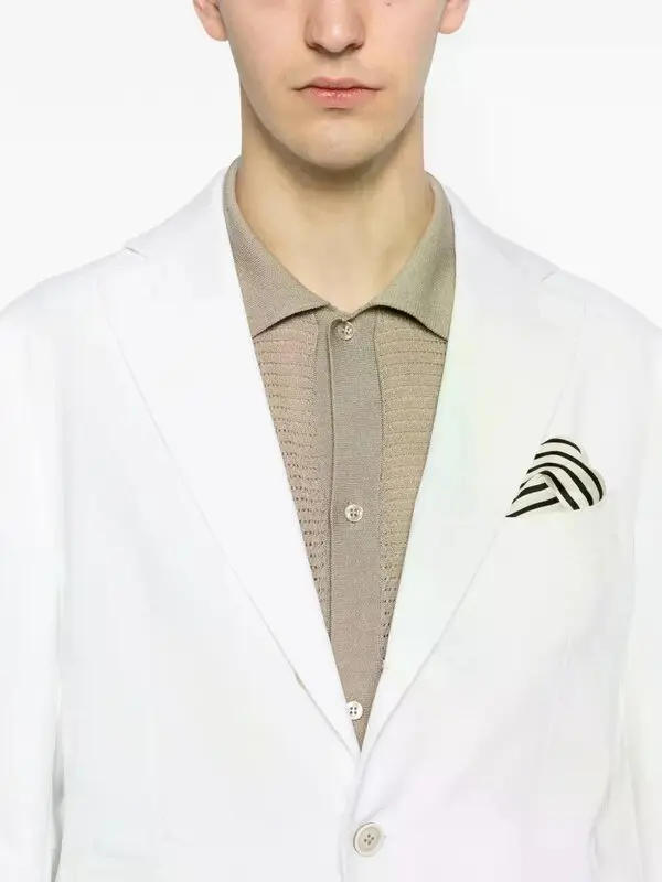 Eleventy Single-breasted Pences Suit - White