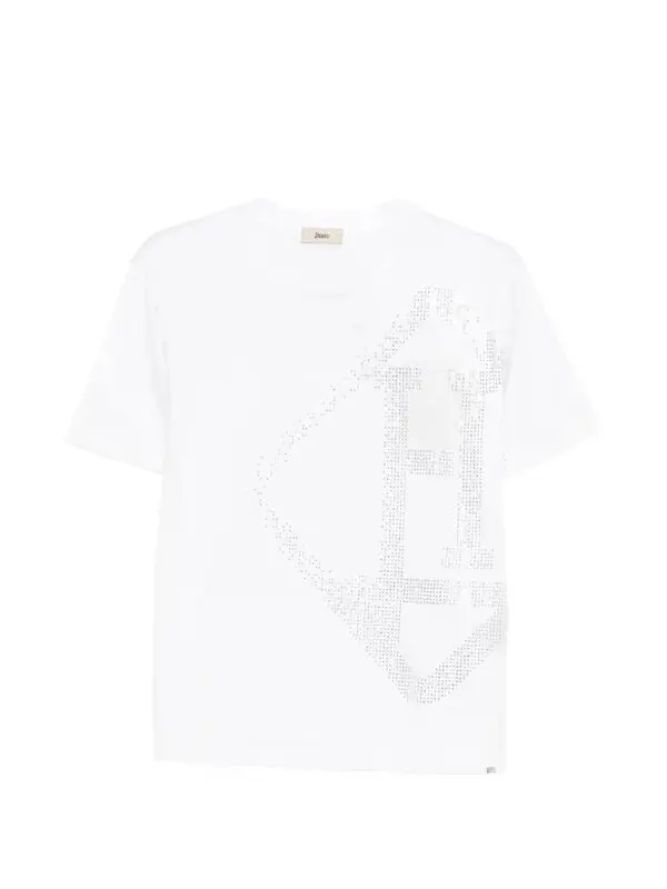 Herno Crew Neck Short-sleeve T-shirt - White