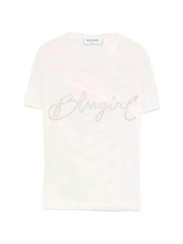 BLUGIRL Crystal-embellished T-shirt