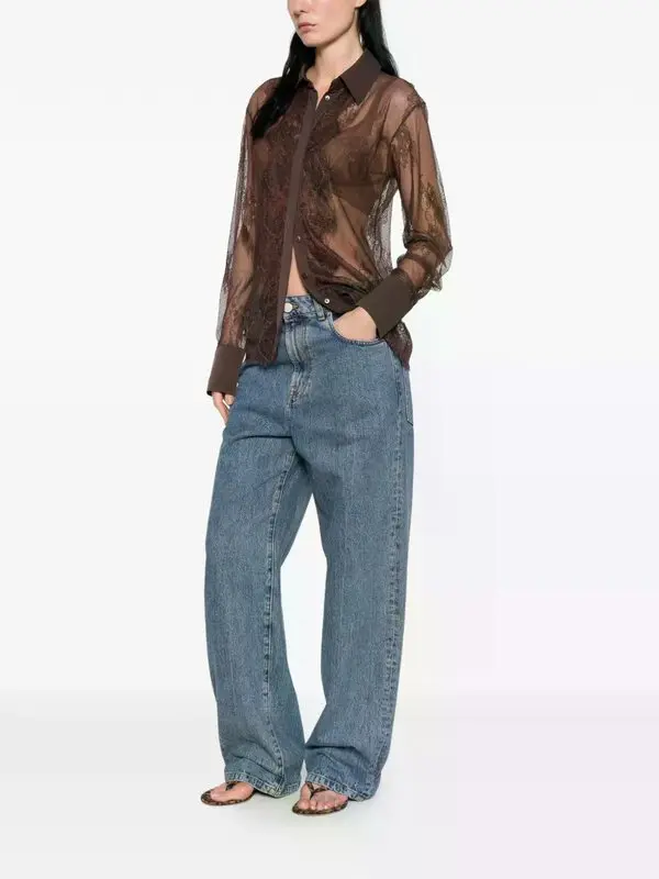 BLUGIRL Floral-lace Shirt