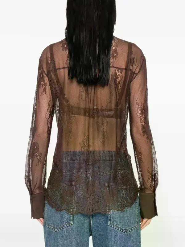 BLUGIRL Floral-lace Shirt