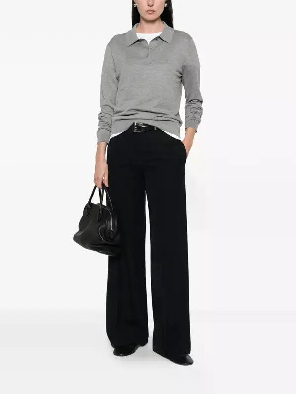 THE ROW Dender Straight-leg Trousers - Blue