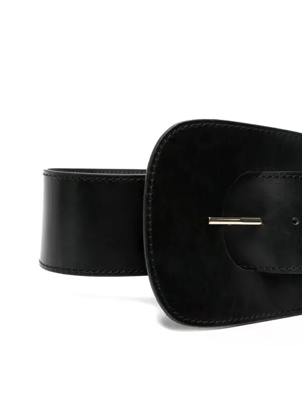 Sportmax Maxi-buckle Leather Belt
