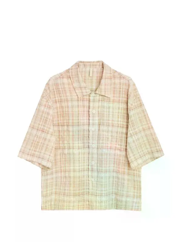 SUNFLOWER Adam Check Shirt - Orange
