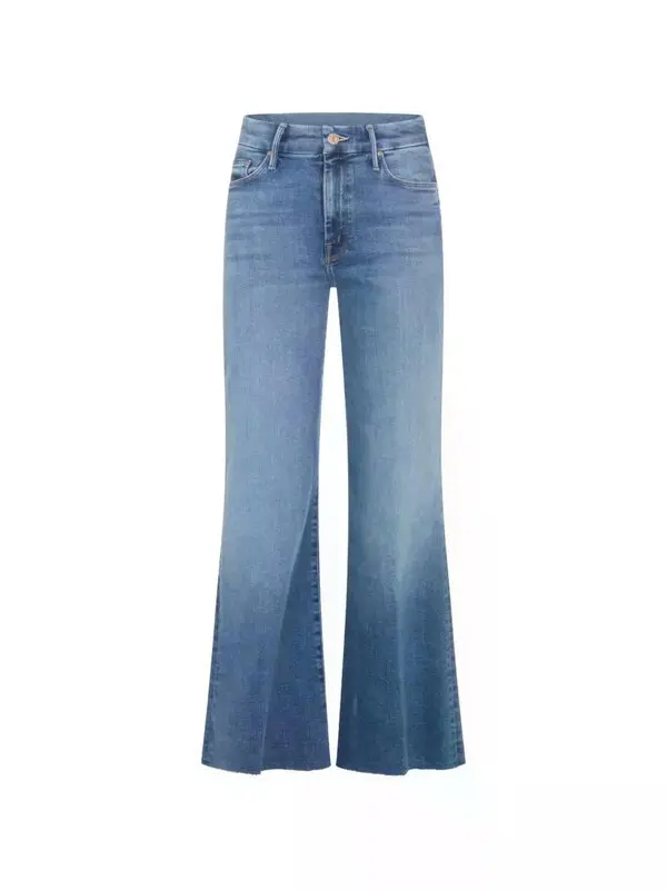 MOTHER The Roller Frayed Jeans - Blue