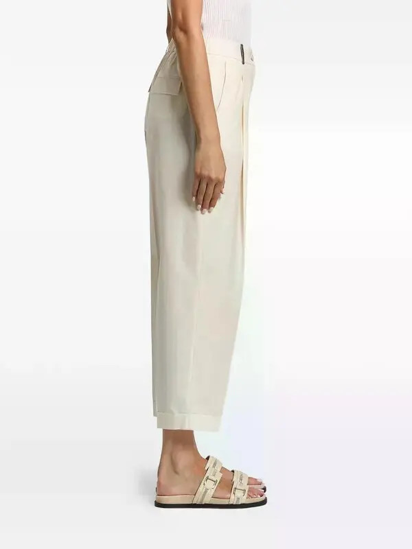 Peserico Pleated Turn-up Trousers