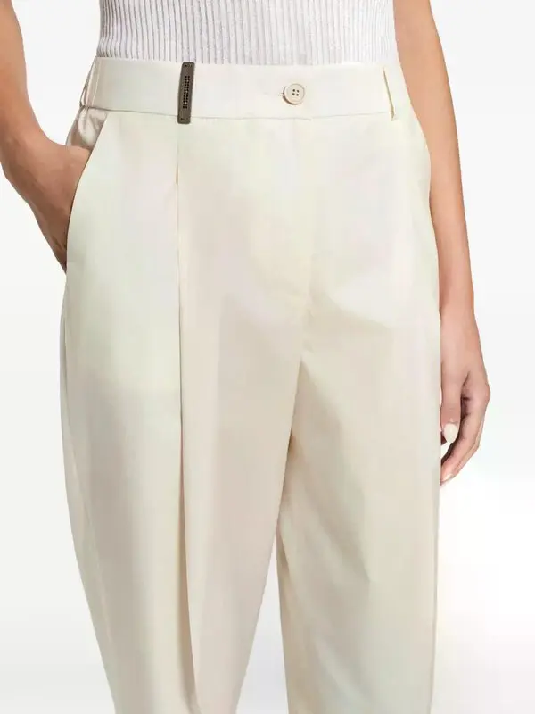 Peserico Pleated Turn-up Trousers