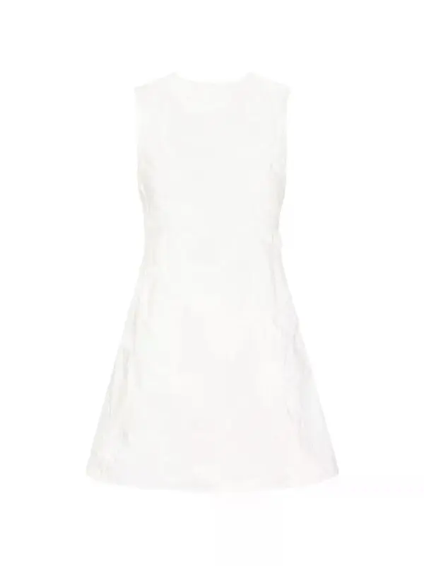 ROTATE BY BIRGER CHRISTENSEN Flower Flared Mini Dress - White