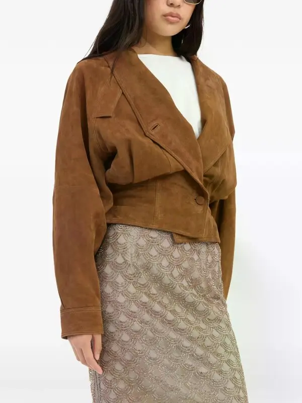 ROTATE BY BIRGER CHRISTENSEN Sequin-embellished Midi Skirt - Grey