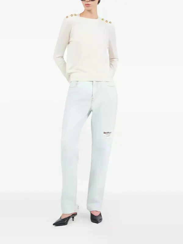 Roberto Cavalli Distressed Detail Jeans