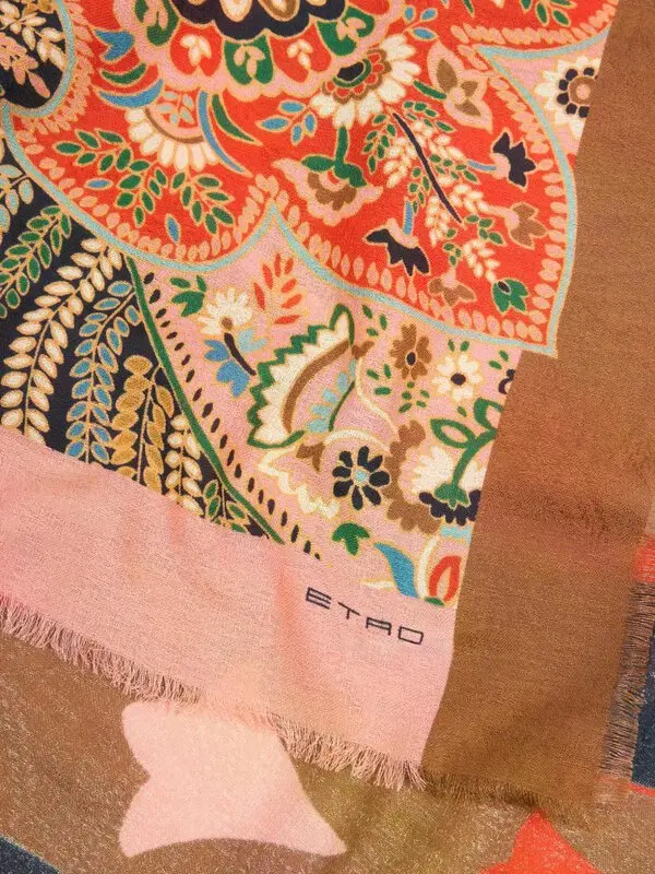 Etro Floral Paisley Jacquard Scarf