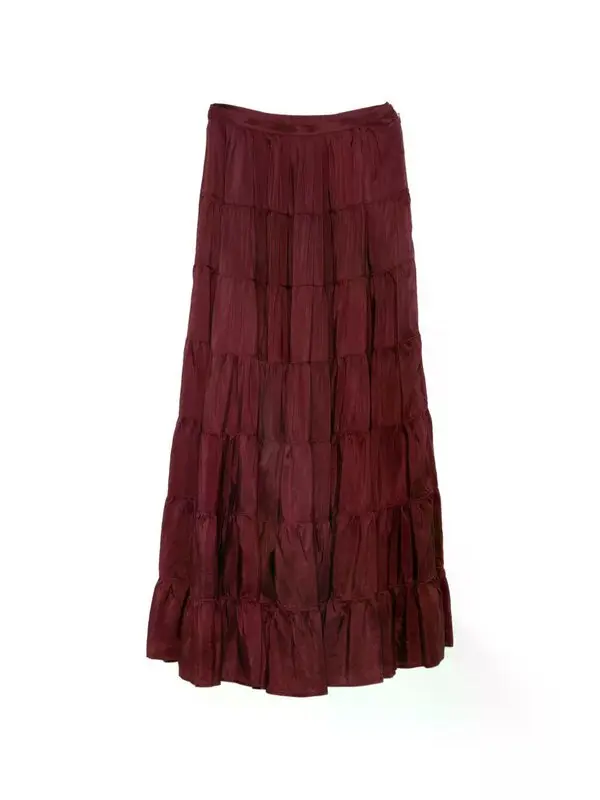 FORTE_FORTE Tie Maxi Skirt - Red