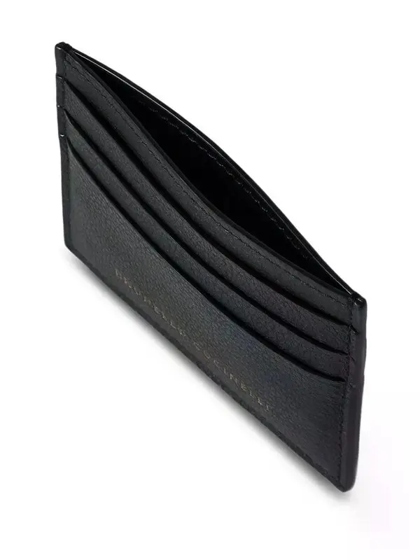 Brunello Cucinelli Grained Calfskin Card Holder - Black
