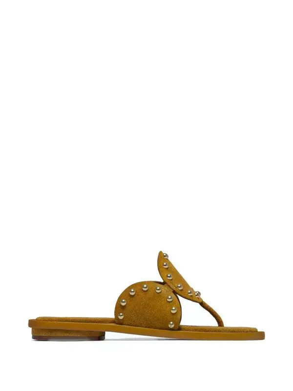 Bernardo Agartha Studded Thong Sandals - Brown