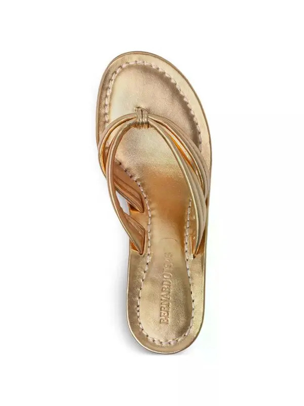 Bernardo Miami Padded Heeled Sandals - Gold