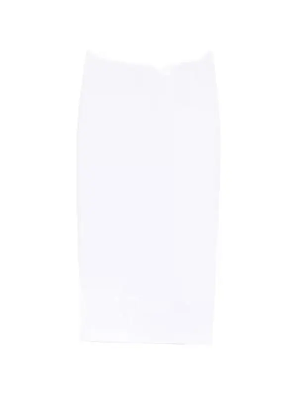 Max Mara Midi Pencil Skirt - White