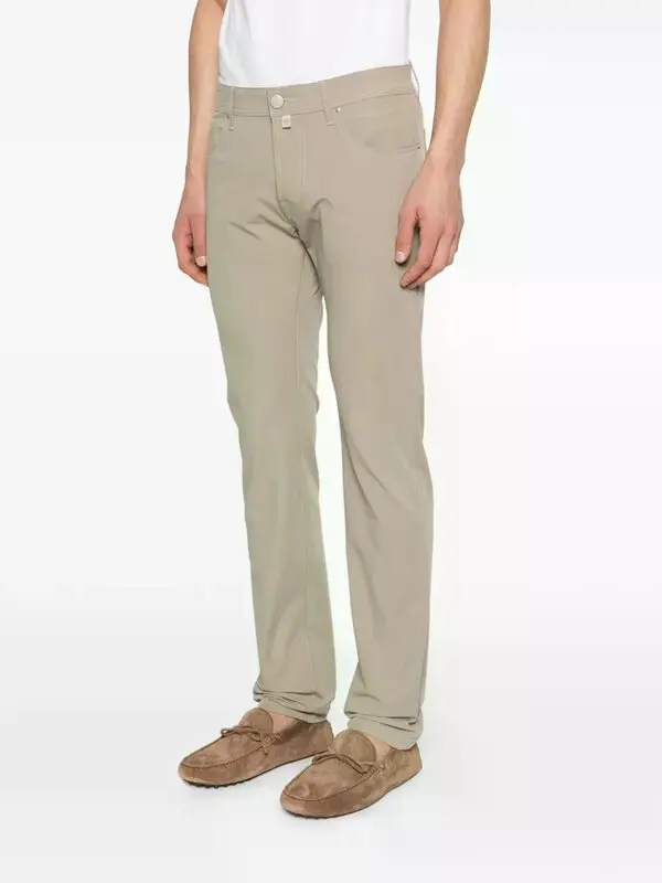 Jacob Cohen Logo-patch Trousers - Neutrals