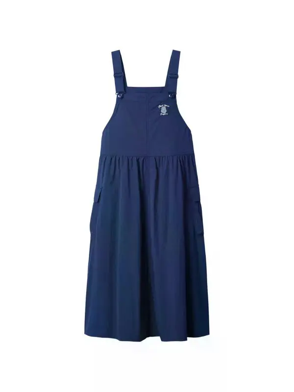 FINGERCROXX Embroidered Midi Dress - Blue