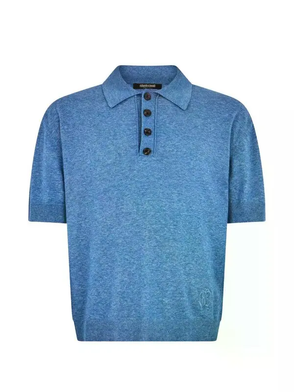 Roberto Cavalli Logo-embroidered Polo Shirt