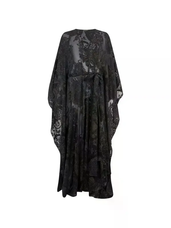 Roberto Cavalli V-neck Patterned Kaftan