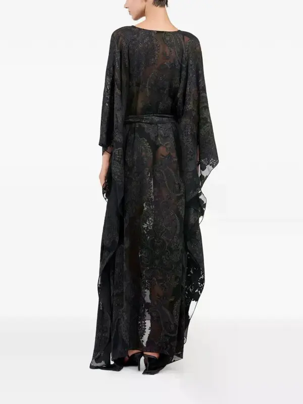 Roberto Cavalli V-neck Patterned Kaftan