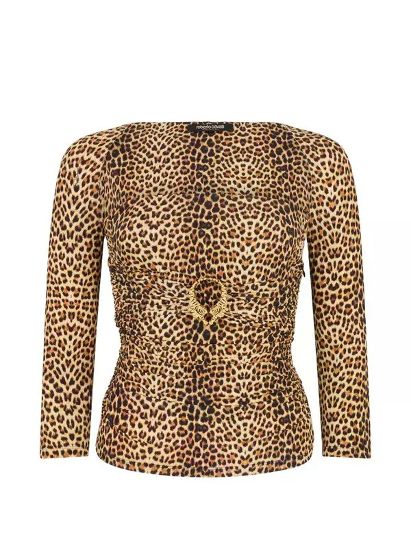 Roberto Cavalli Leopard-print Top