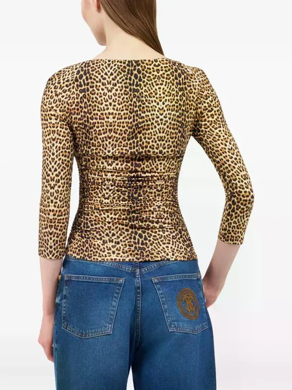 Roberto Cavalli Leopard-print Top