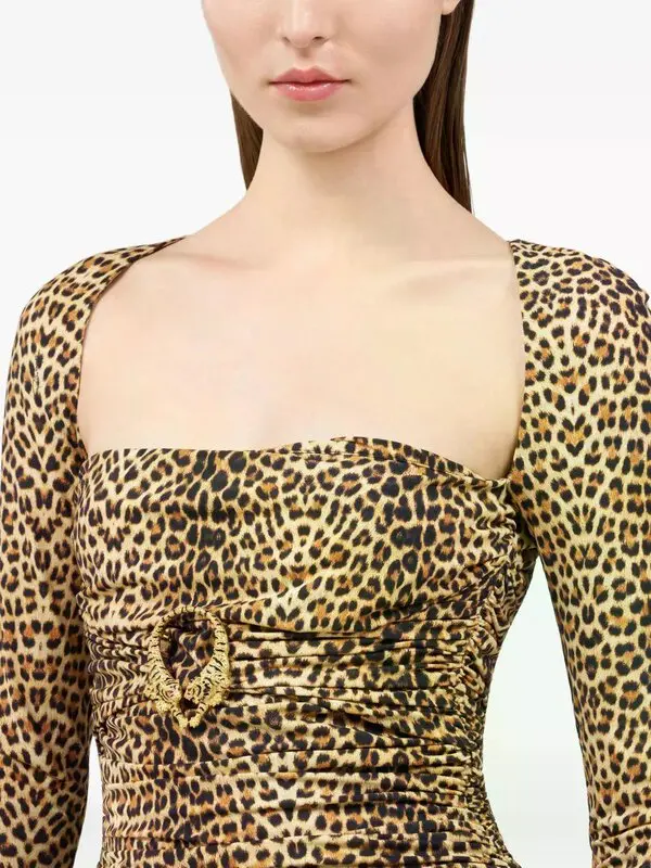 Roberto Cavalli Leopard-print Top