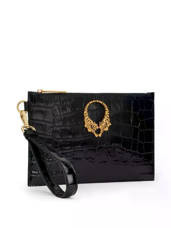 Roberto Cavalli Tiger-motif Clutch Bag