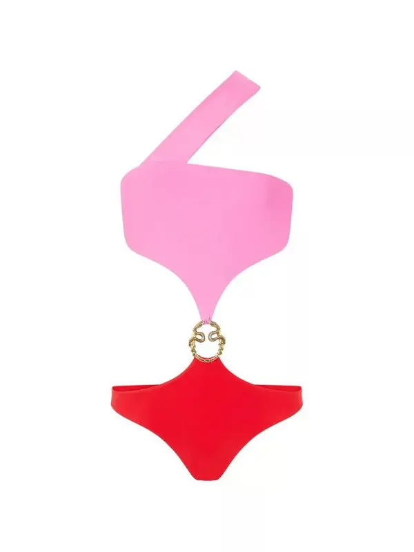 Roberto Cavalli Ring-detail Swimsuit - Pink
