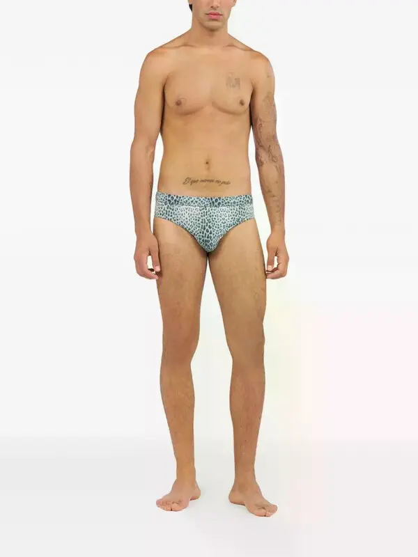 Roberto Cavalli Animal-print Swim Trunks