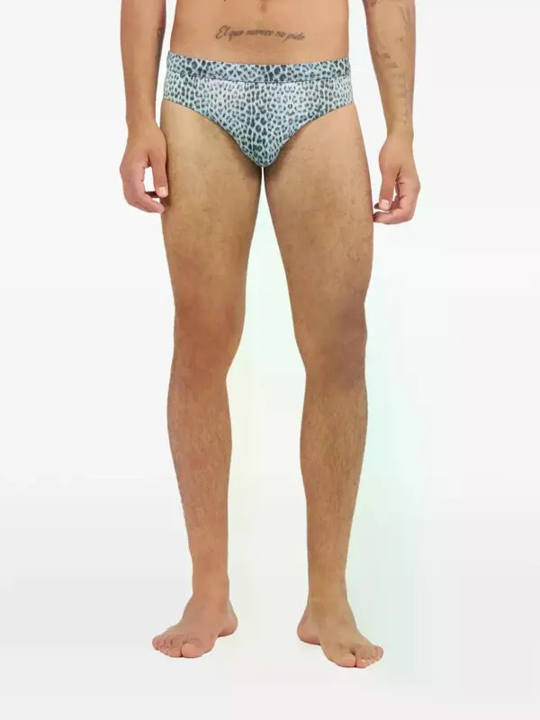Roberto Cavalli Animal-print Swim Trunks