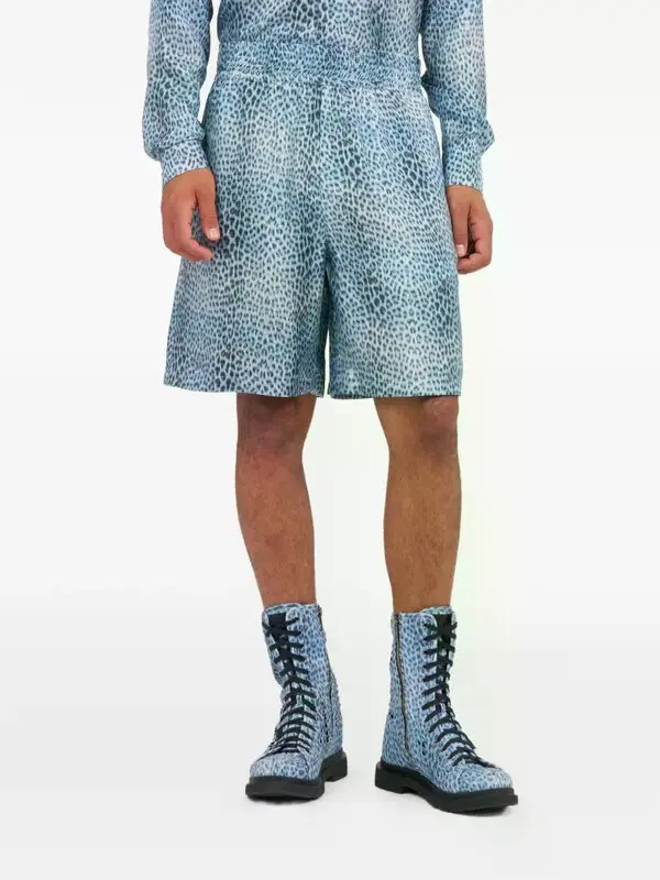 Roberto Cavalli Baby Jaguar Print Shorts