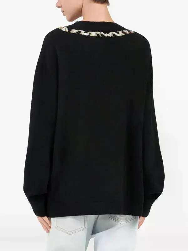 Roberto Cavalli Tiger-print Crew-neck Sweater