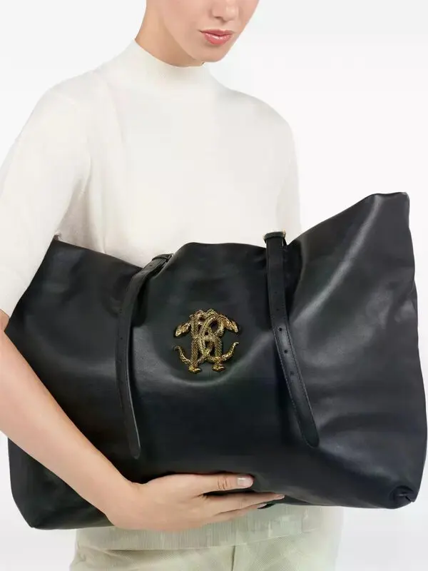 Roberto Cavalli Logo-applique Tote Bag