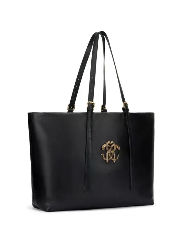 Roberto Cavalli Logo-applique Tote Bag