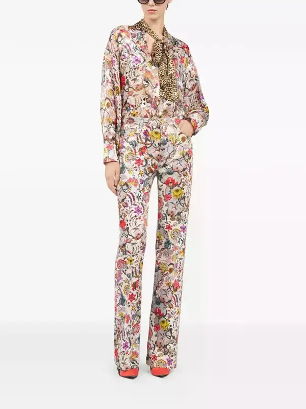 Roberto Cavalli Florentine Floral Trousers