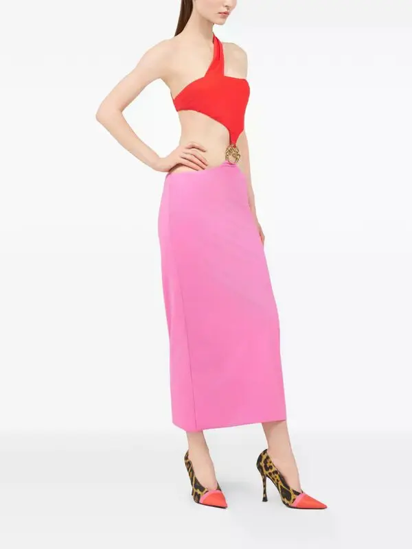 Roberto Cavalli One-shoulder Midi Dress