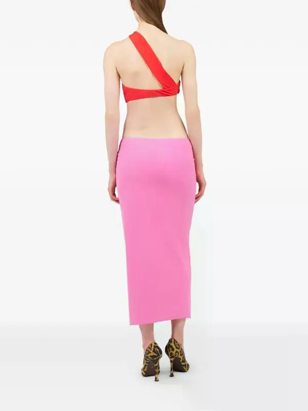 Roberto Cavalli One-shoulder Midi Dress